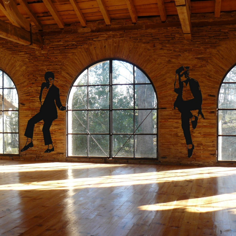 Décoration murale Mickeal Jackson en acier thermolaqué sur mesure ...